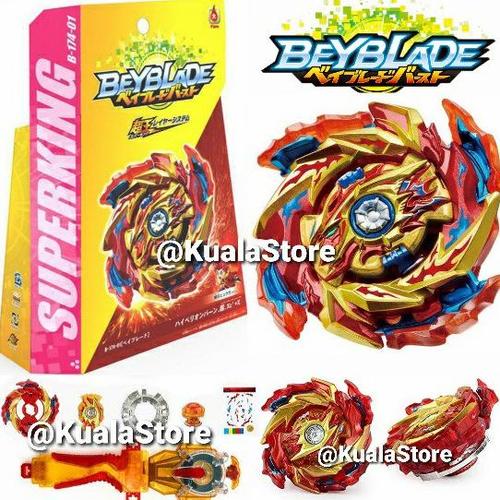 Jual Beyblade Burst Superking Sparking Launcher Hyperion Burn B174 DX ...