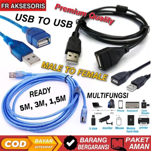 Jual Kabel USB Male To Female 3m Extender Kabel Pemanjang USB 2.0 ...