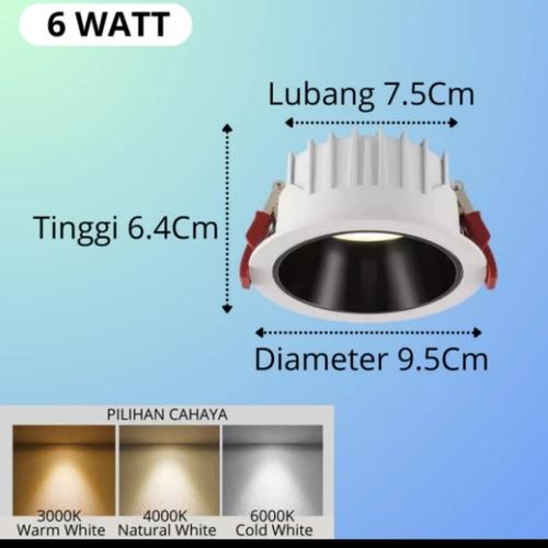 Jual Lampu Downlight Plafon / LED downlight inbow - 10W 3000K - Jakarta ...