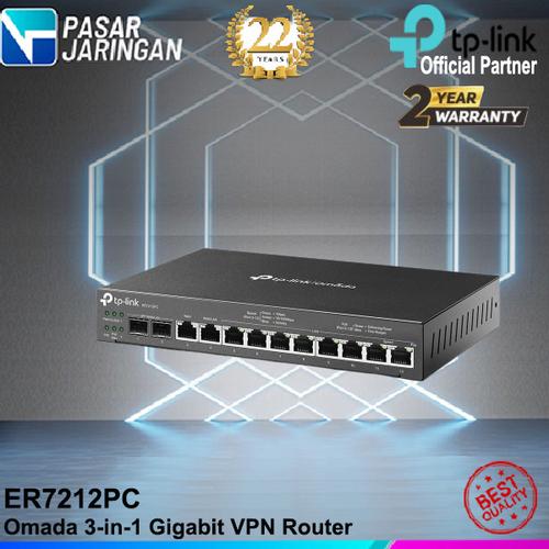 Jual TP-LINK ER7212PC Omada 3-in-1 Gigabit VPN Router - Jakarta Pusat ...