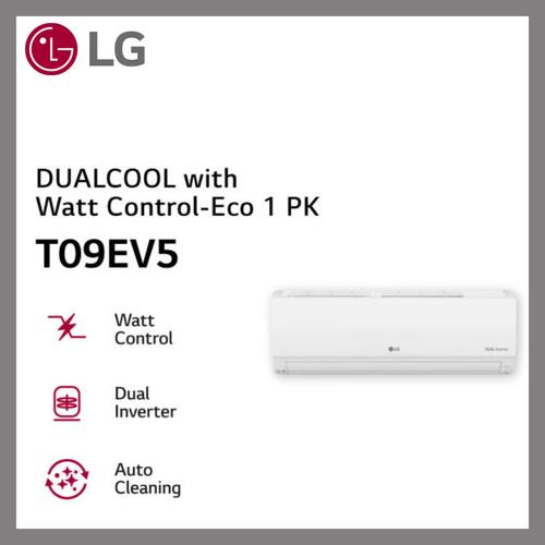 Jual AC LG T09EV5 1PK DUAL COOL SMART INVERTER GARANSI RESMI LG - Tanpa Packing - Kota Bandung ...