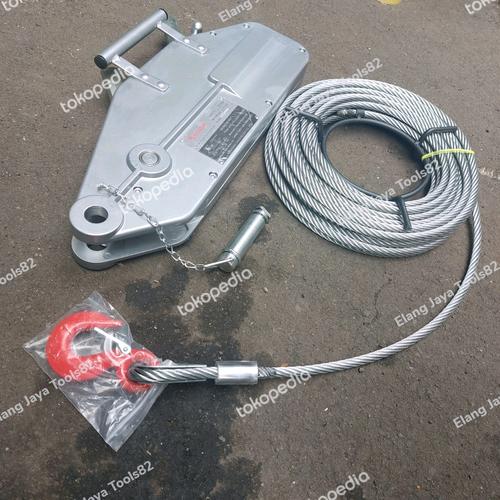 Jual Tirfor 1.6 Ton x 20 Meter Wire Rope Pulling Hoist Ori NAGASAKI ...