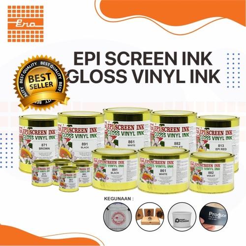 Jual TINTA SABLON MINYAK EPI SCREEN INK GLOSS VINYL (3) - BLACK, 200GR ...