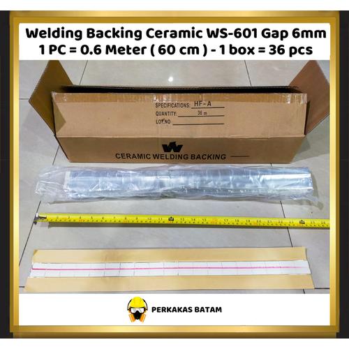 Jual WS-601 Welding Backing Ceramic 12mm Dong iL Gap 6mm Korea PLATE ...