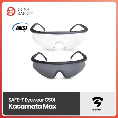 Jual Kacamata Safety Kerja Safe-T Max GS01 ANSI Z87.1 ORIGINAL - GREY ...