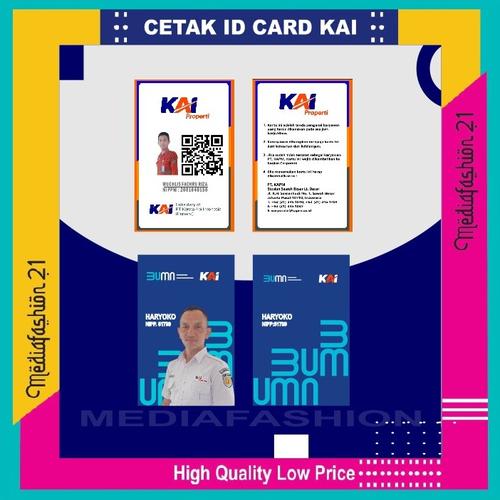 Jual Cetak ID Card KAI (Kereta Api Indonesia) Bahan PVC - Satu Sisi ...
