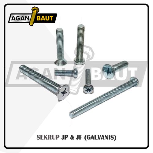 Jual [PER 25 SET] Baut Mur JP 8X30 (3 cm) KEPALA BULAT (+) - Kota ...