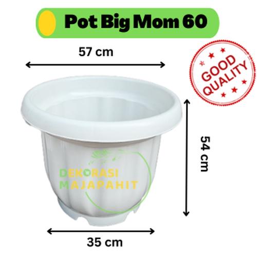 Jual Pot big mom ukuran jumbo 60cm Putih tanaman bunga - Kab. Bekasi ...