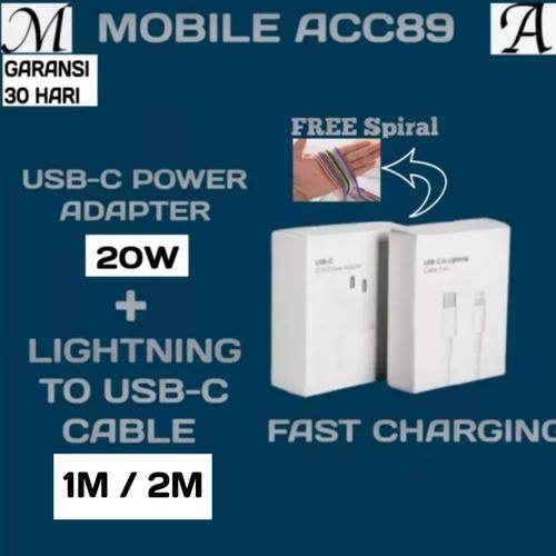 Jual USB-C Lightning Cable 1 Meter - Fast Charging - Jakarta Selatan - MOBILE ACC89 | Tokopedia