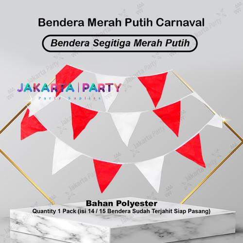 Promo Bendera Kain Merah Putih / Bendera Segitiga Kain / Umbul-umbul ...