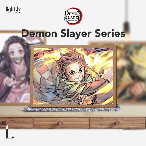 Jual [Demon Slayer Series] Lukisan lampu cahaya Light Art Box LED ...