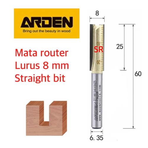 Jual Mata Router/ Profil Lurus 8 mm/ Straight Bit ARDEN - Jakarta Timur ...