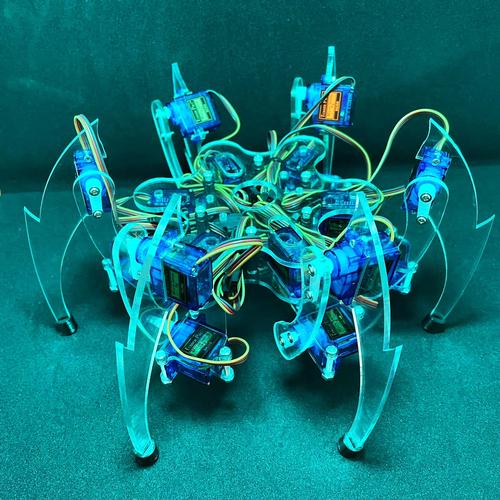 Jual Hexapod Arduino Spider Robot Laba - laba ( Only Kit ) Akrilik- K3D ...
