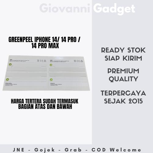 Jual Greenpeel Green peel iphone 14 / 14 pro / 14 pro max - Premium ...