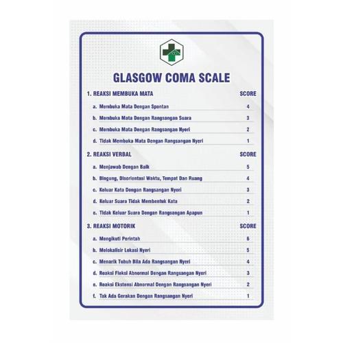 Jual Poster Glasgow Coma Scale - Jakarta Selatan - HOME STAIL | Tokopedia