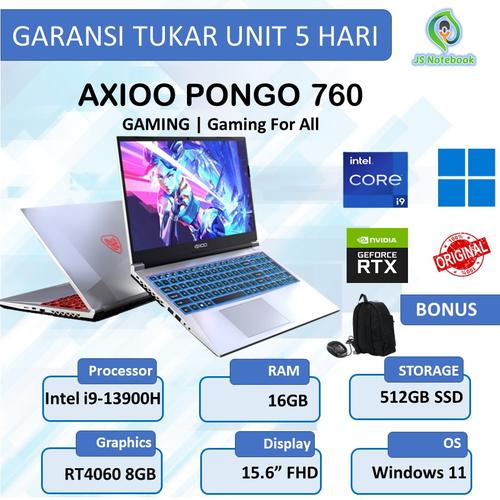 Jual AXIOO PONGO 960 NEW i9-13900H RTX4060 8GB 512SSD 16GB WIN11 15.6 ...