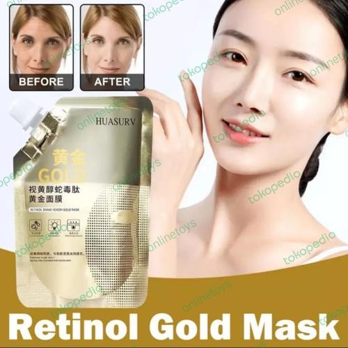 Jual RETINOL SNAKE VENOM GOLD MASK / HUASURV / MASKER BISA ULAR - Kab ...