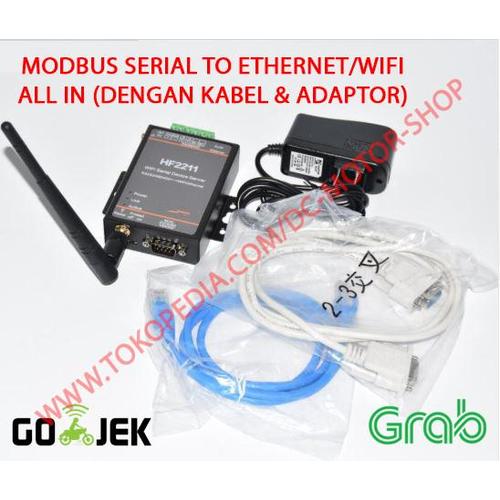 Jual HF2211 Modbus Serial to Ethernet WIFI Converter RS232/RS485 to TCP IP - Jakarta Timur ...