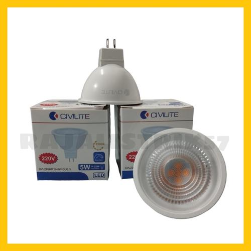 Jual Bohlam Lampu mr 16 LED 5 watt warm white Civilite 220Volt 2700k ...