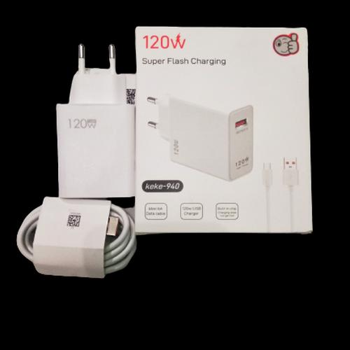 Jual CHARGER 120W ORIGINAL MICRO TIPE C COCOK BUAT SEMUA MEREK HP ...