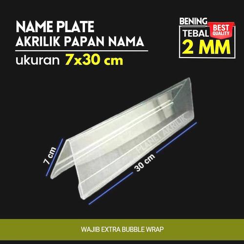 Jual PAPAN NAMA AKRILIK | ACRYLIC NAME PLATE 7x30 CM - Kota Denpasar ...