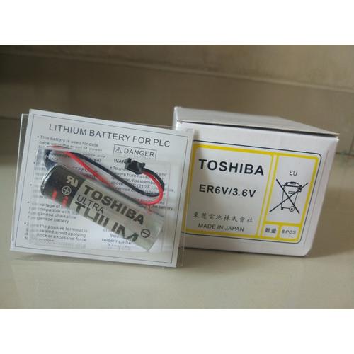 Jual LITHIUM BATTERY TOSHIBA PLC ER6V 3,6V ER6VC119A AA 2400mAh - Kab ...