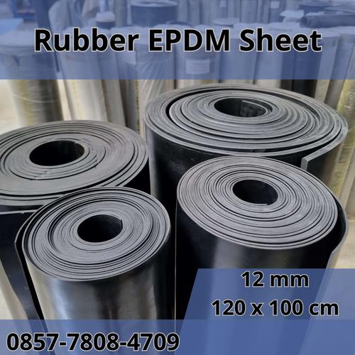 Jual rubber sheet epdm / karet epdm lembaran 12mm 120cm x 100cm ...