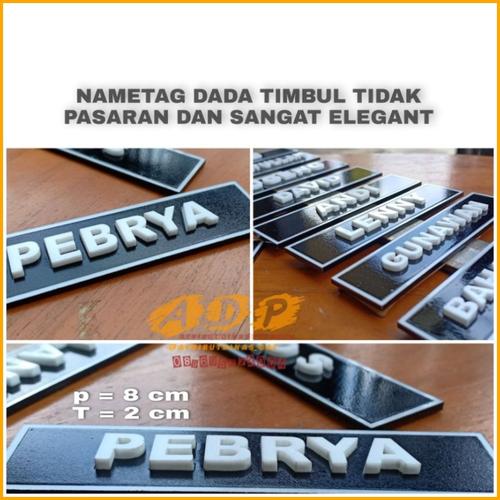 Jual Papan Nama - Name Tag dada Huruf timbul super premium - nametag ...