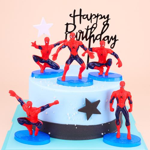 Promo Topper Cake Tema Spiderman /Hiasan Kue Anak Cowok Desain ...