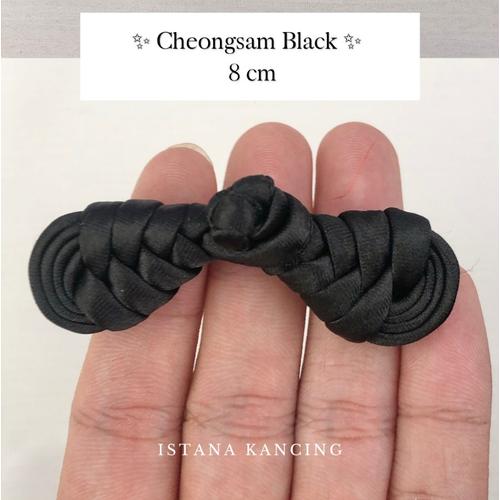 Jual Kancing Cheongsam Satin Kancing Shanghai Import - Black - Kota ...