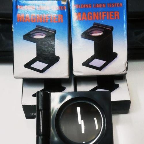 Jual 10 X 28mm Folding Magnifier Stand Loupe with Scale for Textile ...