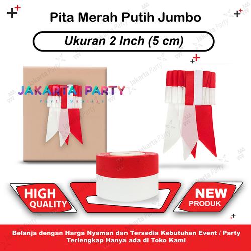 Promo Pita Satin Merah Putih / Pita Merah Putih / Pita Satin Dirgahayu ...
