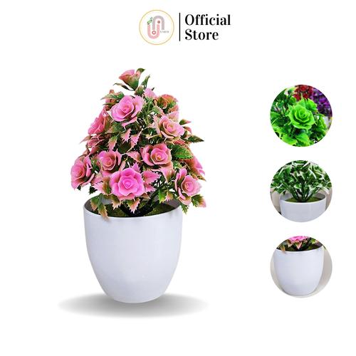 Jual Tanaman Hias Plastik Bunga Mawar Akasia Pajangan Dekorasi Rumah ...