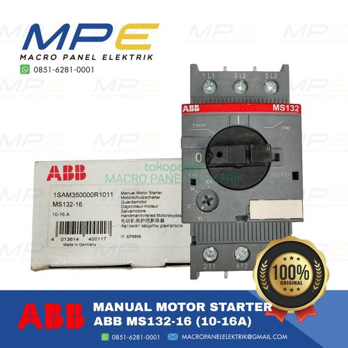 Jual Manual Motor Starter / Thermis ABB MS132-16 10-16A 100kA Original - Jakarta Pusat - MACRO ...