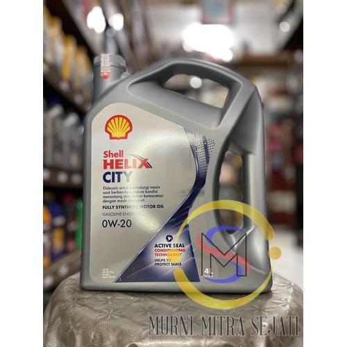 Jual Shell Helix City SAE 0W-20 Oli Mobil Oil HX Fully Synthetic Galon ...