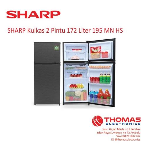 Jual Kulkas 2 Pintu SHARP 195 MN HS 195MNHS 172 Liter No Frost Garansi ...