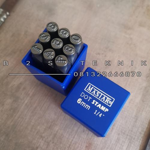 Jual ANGKA KETOKAN BINTIK MASTAR DOT STAMP 6 MM STEMPEL TITIK ANGKA 6MM ...