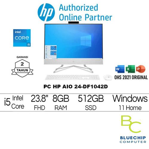 Jual PC HP AIO 24-DF1042D - i5-1135G7 8GB 512GB SSD 23.8" FHD Win11 + OHS - Jakarta Pusat ...