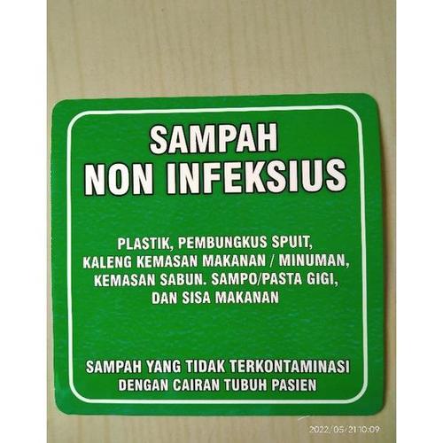 Jual Stiker Sampah Non Infeksius / Stiker Sampah Non Medis / Stiker ...