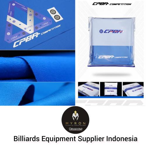 Jual Kain Laken Cpba Competition~Electric Blue~Billiard Cloth 9 Feet ...