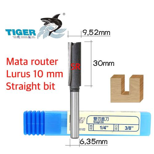 Jual Mata Profil/ Router Lurus 10 mm/ Straight Bit TIGER - Jakarta ...