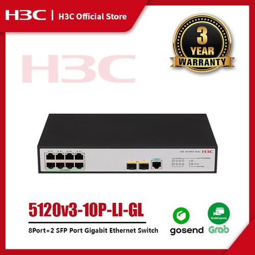 Promo H3C S5120V3-10P-LI 8-Port +2SFP Port Gigabit Ethernet Switch Cicil 0% 3x - Jakarta Barat ...