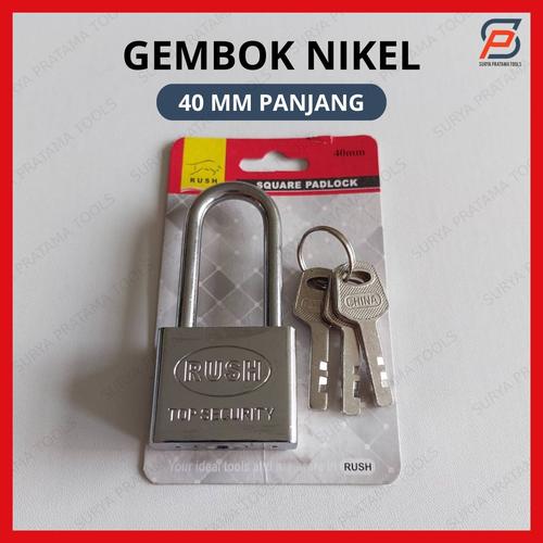 Jual Gembok Nikel Pintu Pagar 40 mm Panjang / Gembok Nekel 40mm - Kota ...