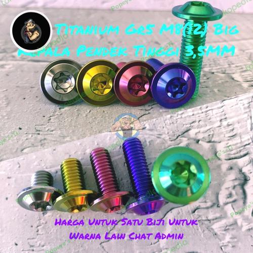 Jual Baut Titanium Gr5 M8 Big Kepala Pendek (3,5MM) Atau Baut 12 - Kota Bekasi - Popeye's-Ti ...