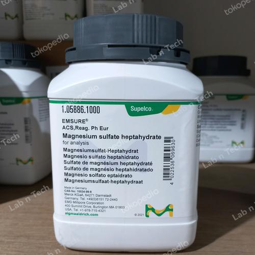 Jual 1.05886.1000 MAGNESIUM SULFATE HEPTAHYDRATE P.A 1 kg MgSO4.7H2O ...