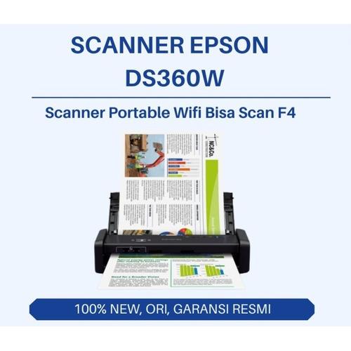 Jual Scanner Epson Workforce DS 360W Wi-Fi Portable DS360W DS-360W ...