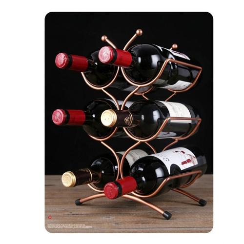 Jual rak tempat botol storage wine rack bottle wine holder bronze metal ...