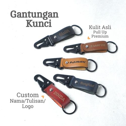 Promo Gantungan Kunci Kulit Custom / Leather Keychain - GHGB - Kab ...