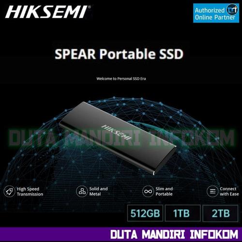 Promo Hiksemi SPEAR Portable SSD 512GB 1TB 2TB - External SSD USB Type ...