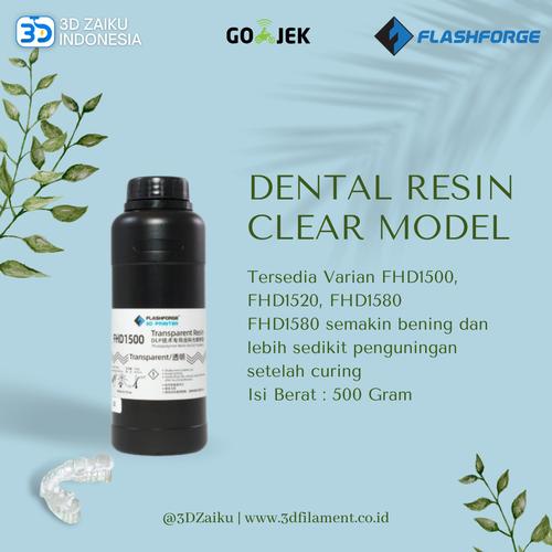 Jual Flashforge Dental 3D Printer Resin FHD1500 Clear Model DLP MSLA ...